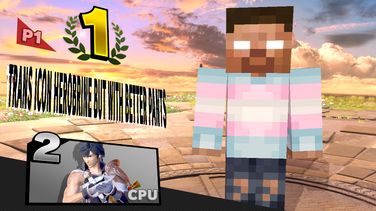 Trans Icon Herobrine Mod for Super Smash Bros. Ultimate | SSBU Mods