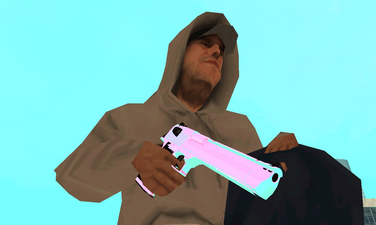 VaporWave Deagle Mod for Grand Theft Auto: San Andreas | GTA:SA Mods