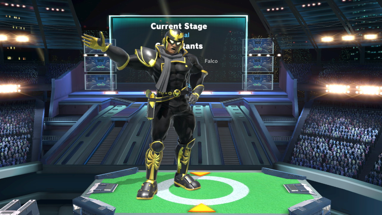 Black and Gold Captain Falcon Mod for Super Smash Bros. Ultimate | SSBU ...