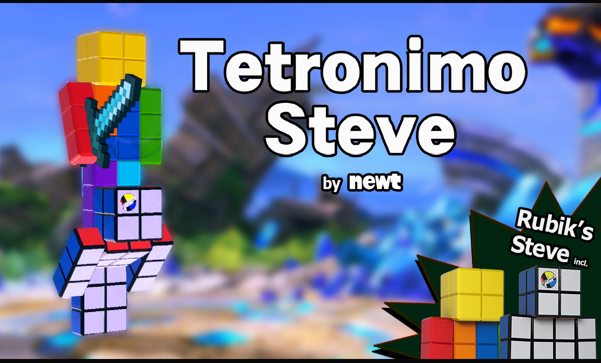 Tetronimo Steve / Rubik's Steve Mod for Super Smash Bros. Ultimate ...