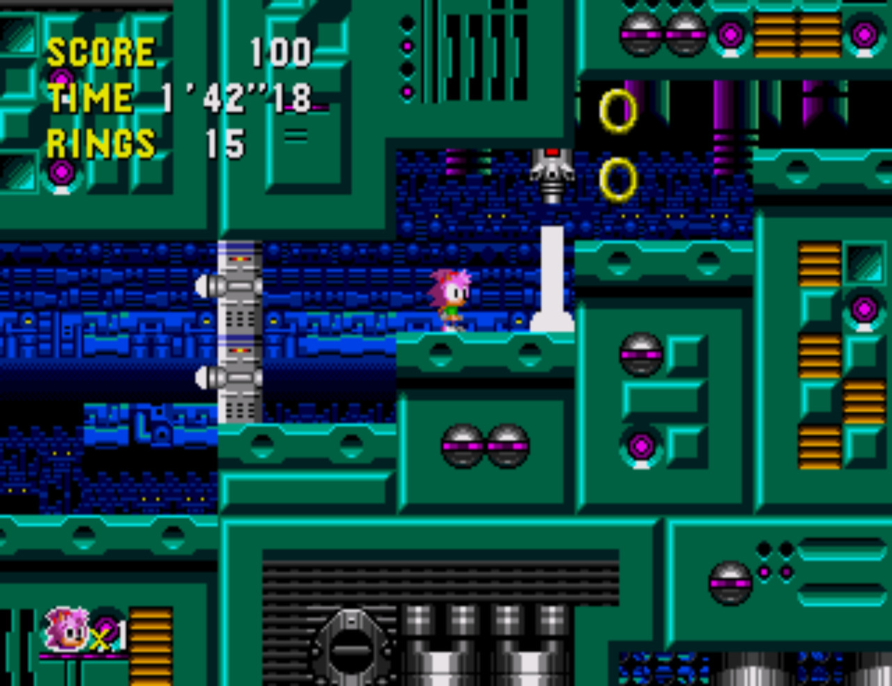 Playable Amy in Sonic CD [Sonic CD (2011)] [Mods]