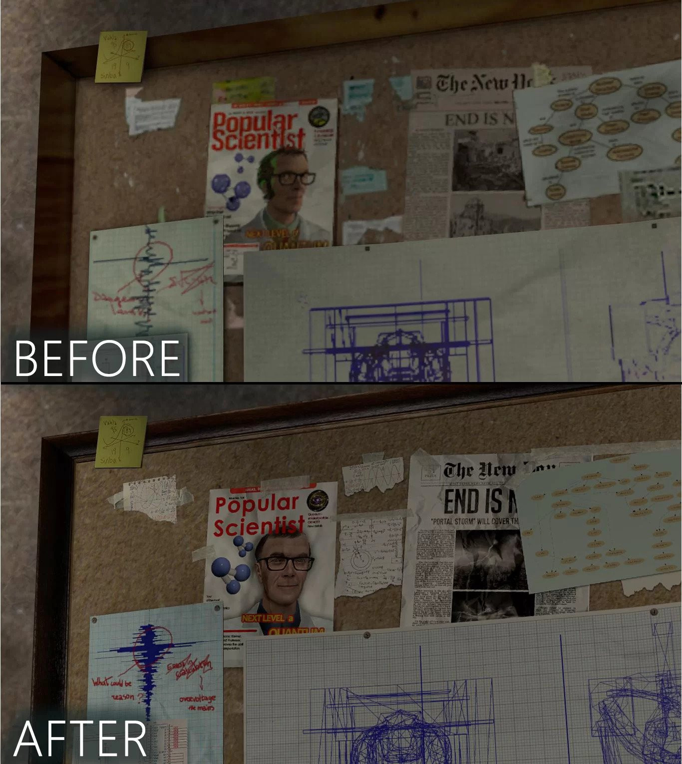 HD Remake Corkboards Mod for Half-Life 2 | HL2 Mods