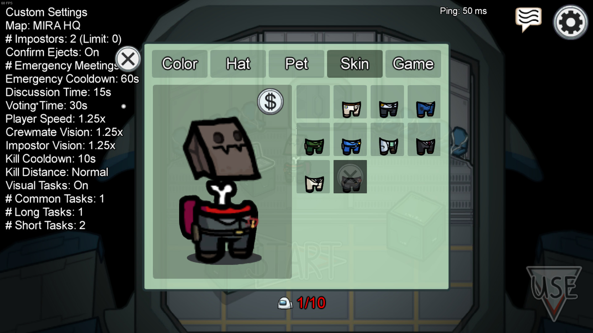 Bone Skin Mod for Among Us | Among Us Mods