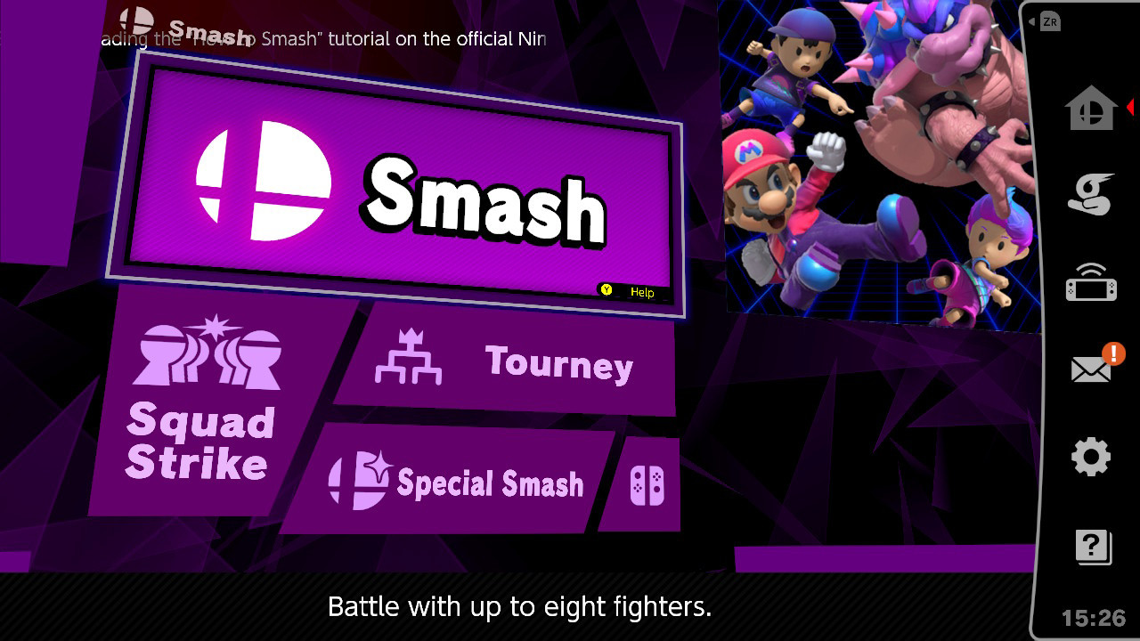 v99 Main Menu Mod for Super Smash Bros. Ultimate | SSBU Mods