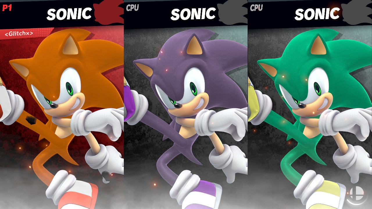 Sonic PM Recolors Mod for Super Smash Bros. Ultimate | SSBU Mods