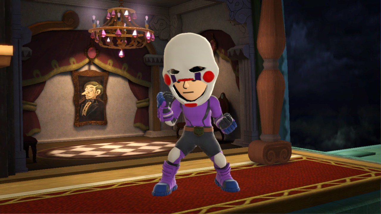FNAF 2 Freddy Mask and Marionette Mii Hat Mod for Super Smash Bros ...