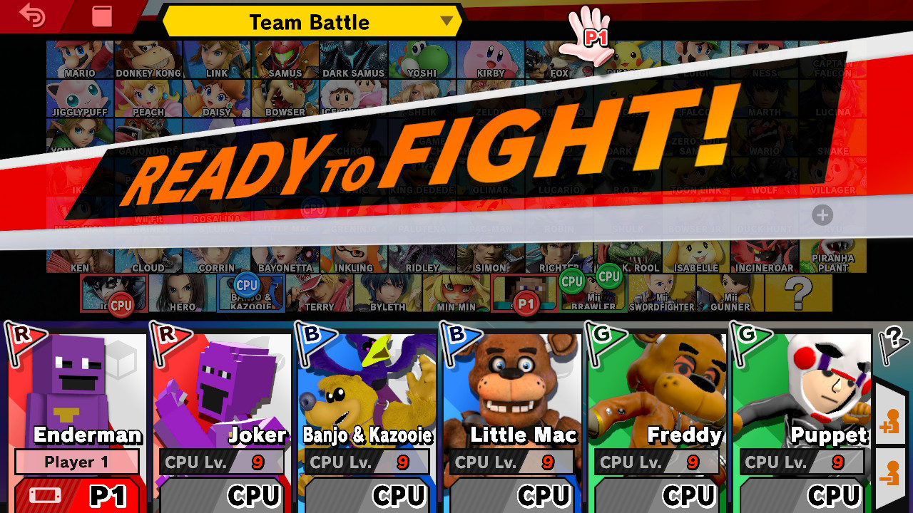 FNAF 2 Freddy Mask and Marionette Mii Hat Mod for Super Smash Bros ...