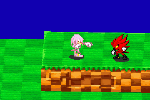 super Knuckles v.2 over Knuckles Mod for Sonic Battle | SB Mods