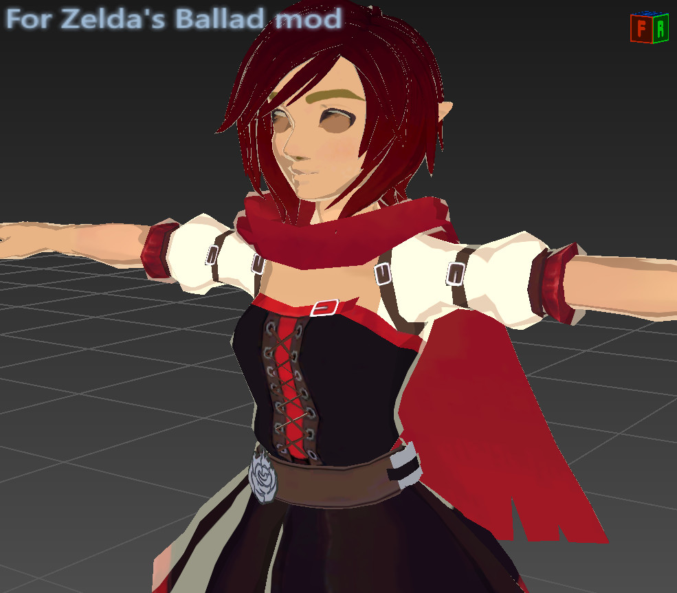 Linkle & Zelda RWBY Dress RENEWAL Mod for The Legend of Zelda: Breath ...