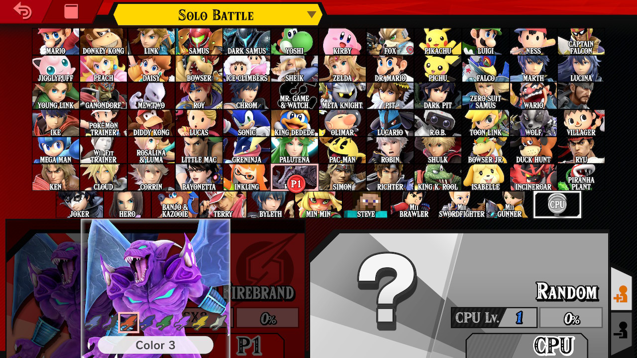 Ultimate Firebrand Mod for Super Smash Bros. Ultimate | SSBU Mods