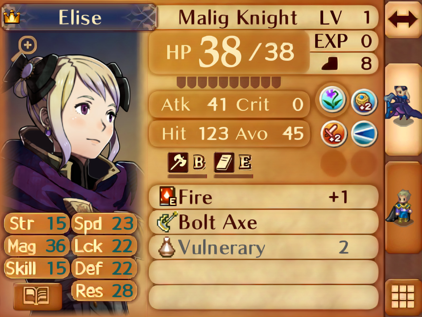 Malig Knight Elise Portrait Mod for Fire Emblem Fates | FEF Mods