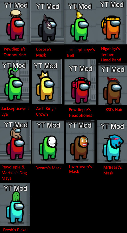 Youtuber Mod V1.0 Mod for Among Us | Among Us Mods