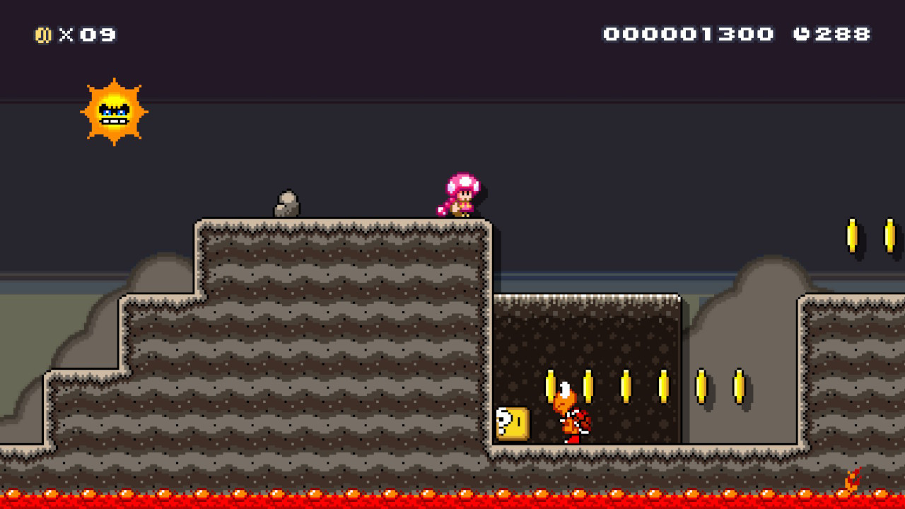 (SMW only) SMC Volcano Theme Theme [Super Mario Maker 2] [Mods]