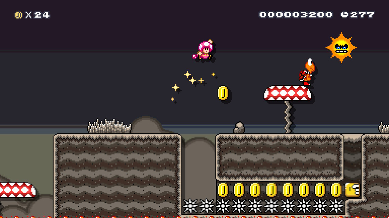 (SMW only) SMC Volcano Theme Theme [Super Mario Maker 2] [Mods]