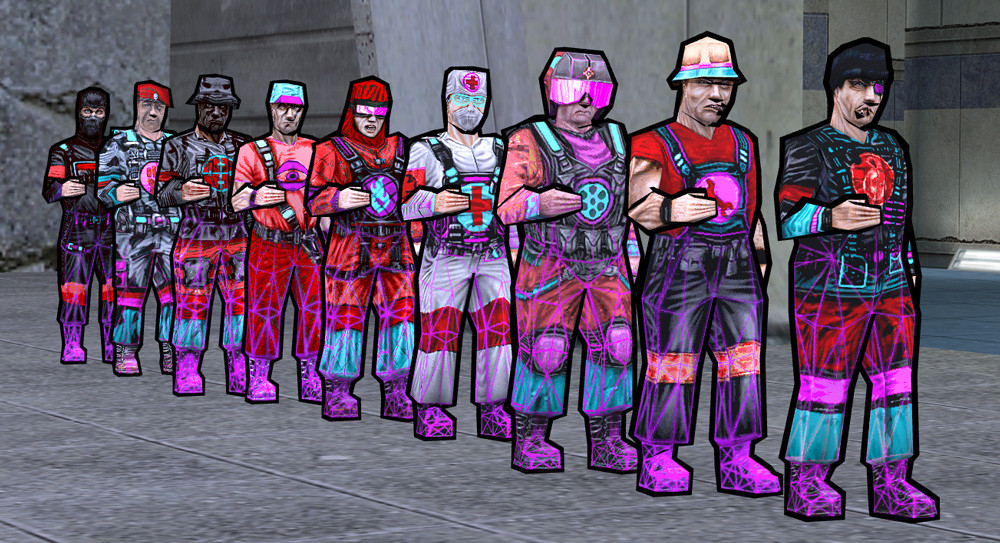 Synthwave player model pack [Team Fortress Classic] [Mods]