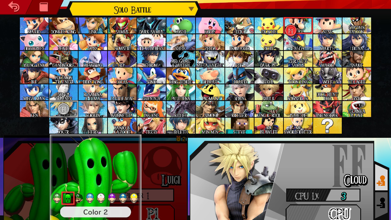 Cactuar (Mario Sports Mix) [Super Smash Bros. Ultimate] [Mods]