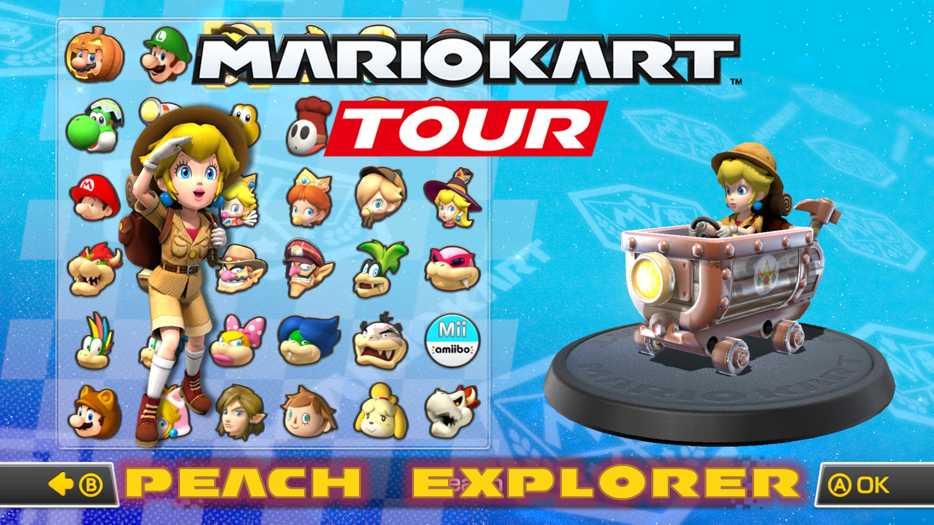 Peach Explorer from MKT Mod for Mario Kart 8 | MK8 Mods
