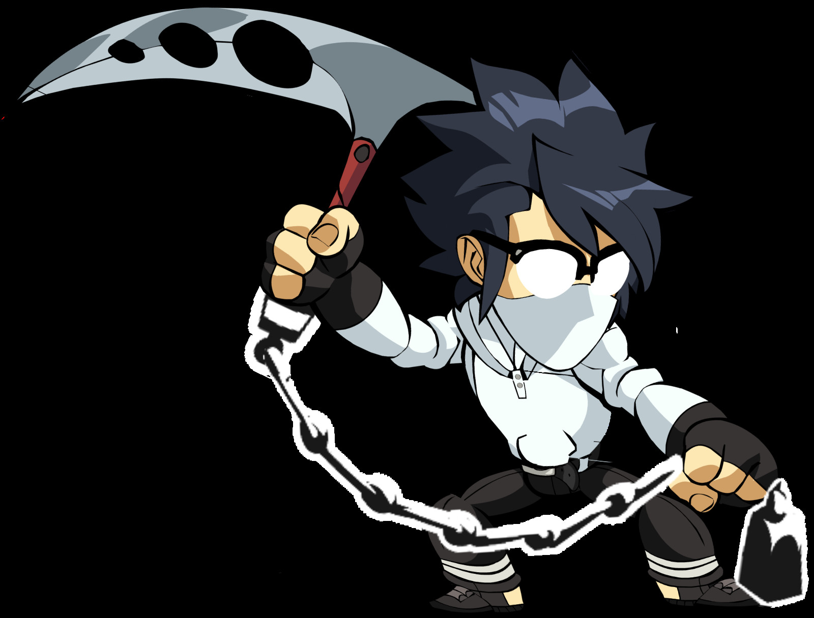 Stealthy Stylish Jiro + B&W Character Select [Brawlhalla] [Mods]