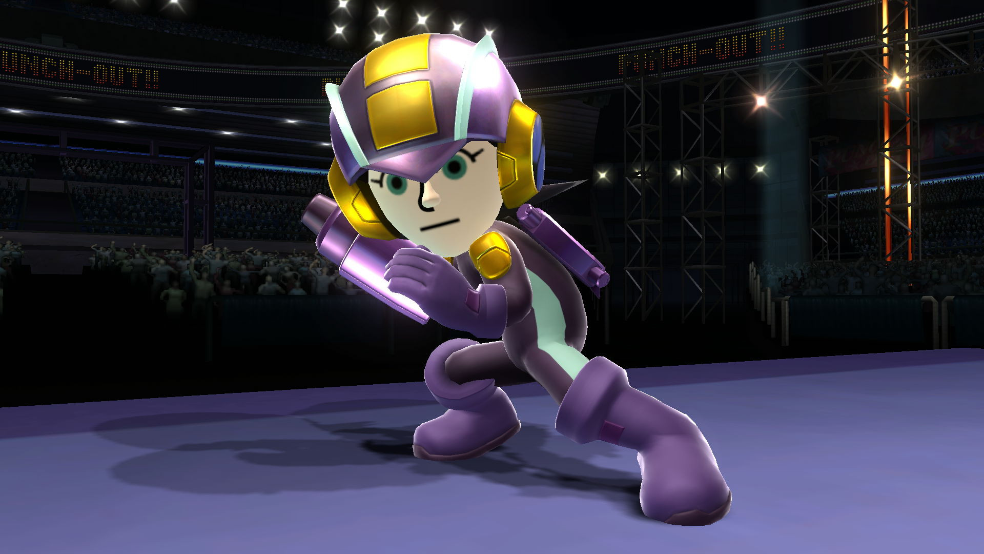 Dark MegaMan.EXE Mii Costume Mod for Super Smash Bros. (Wii U) | SSB4U Mods
