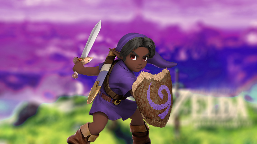 Black and Purple Link Mod for Super Smash Bros. Ultimate | SSBU Mods