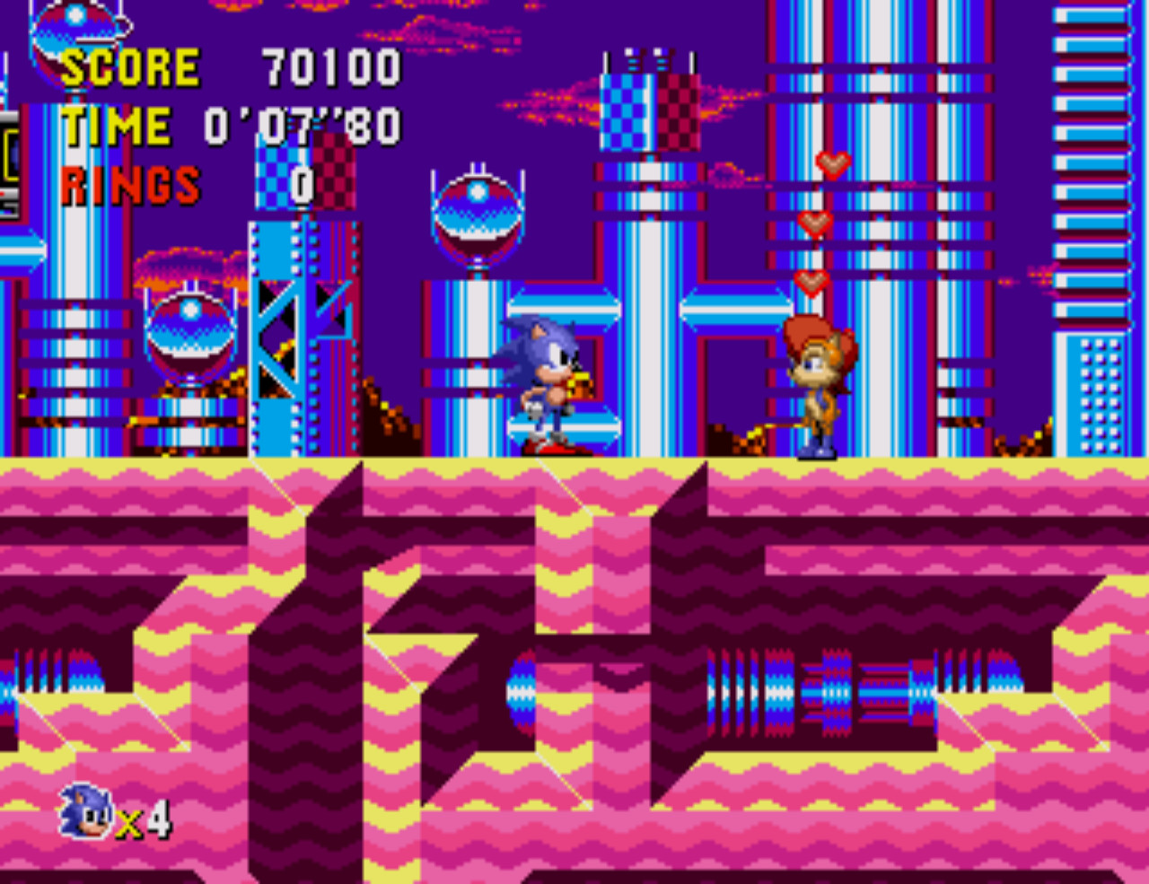 Sally over Amy Mod for Sonic CD (2011) | SCD Mods