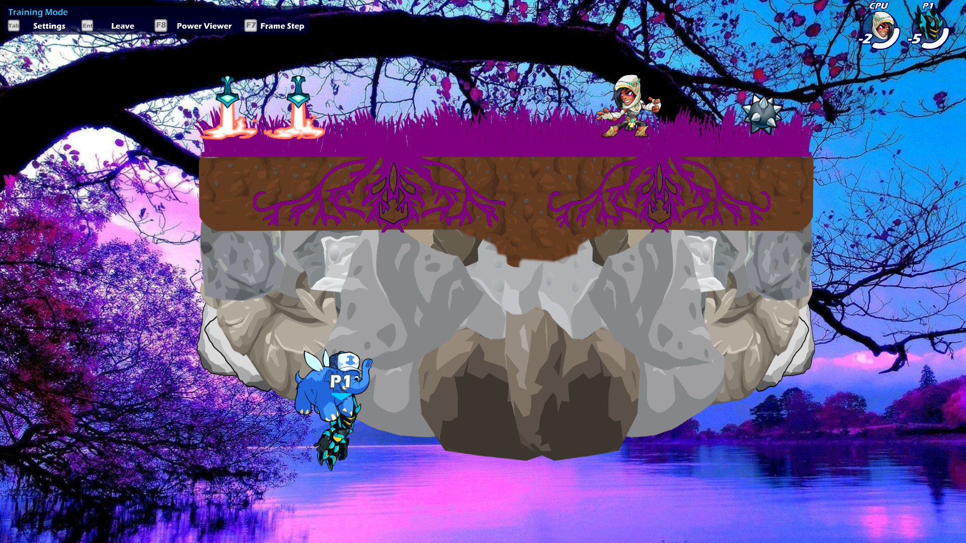 Purple Land Brawlhaven Mod for Brawlhalla | BHalla Mods