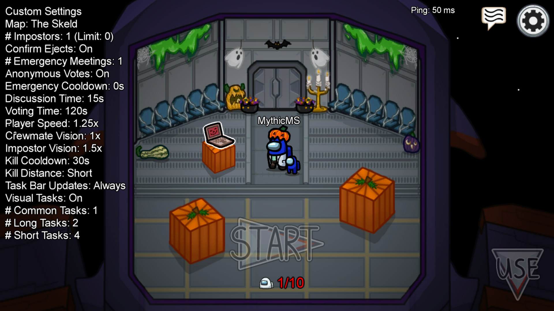 Halloween Themed Lobby Mod for Among Us | Among Us Mods