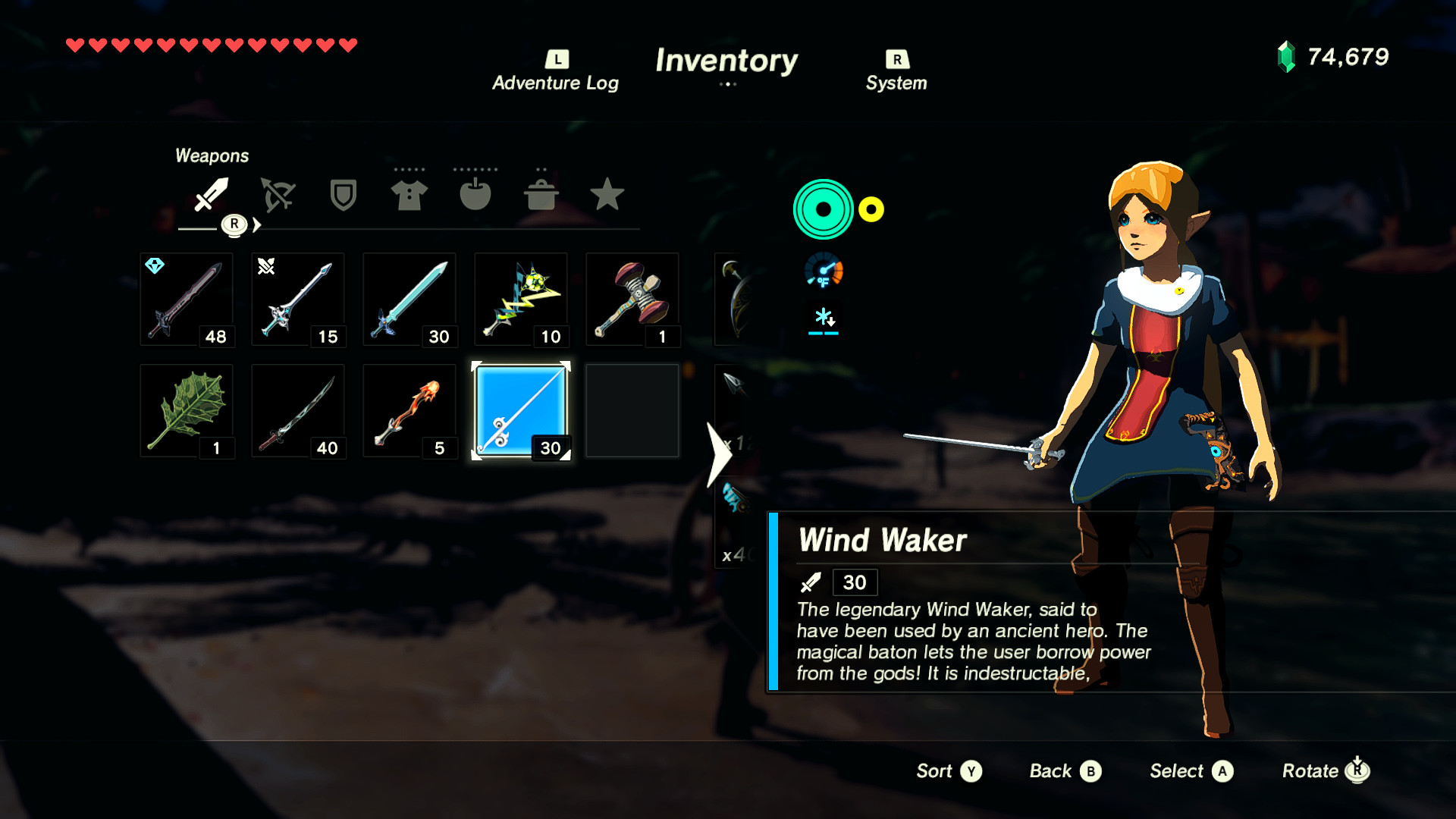 Wind Waker Weapon - Standalone Mod for The Legend of Zelda: Breath of ...