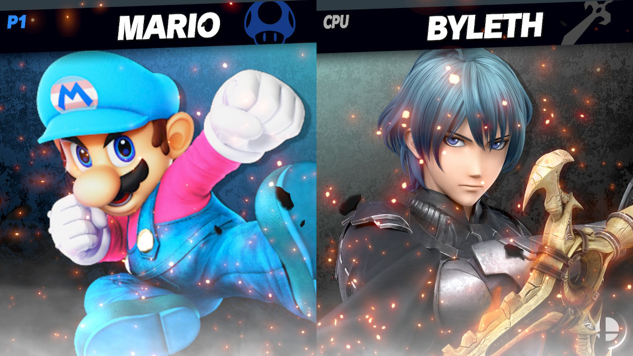 Trans Rights Mario Mod for Super Smash Bros. Ultimate | SSBU Mods