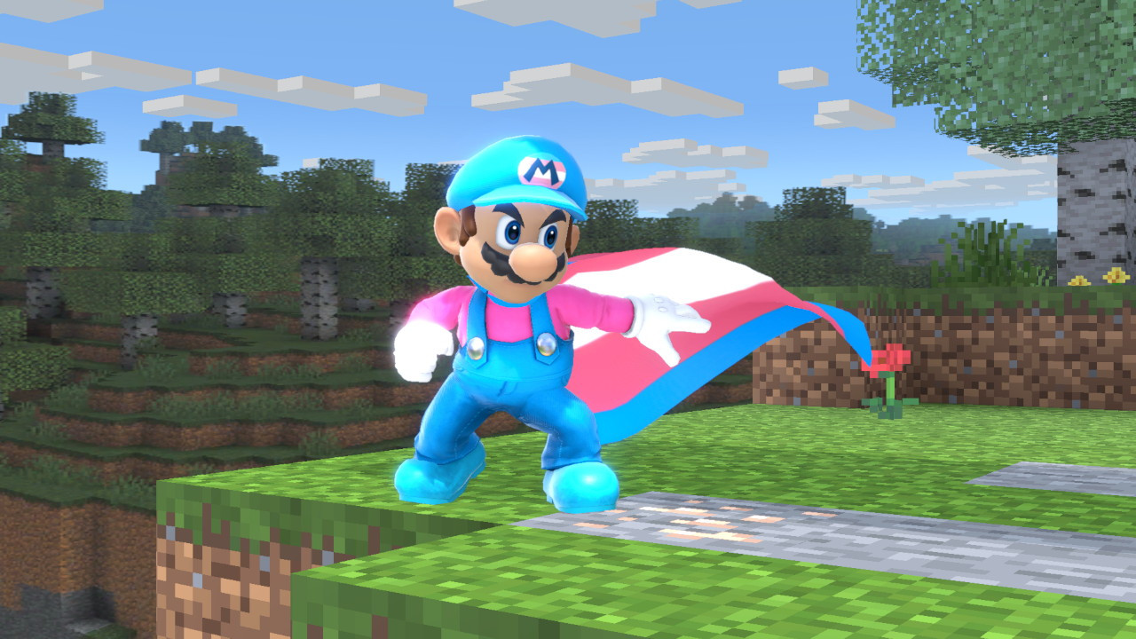 Trans Rights Mario Mod for Super Smash Bros. Ultimate | SSBU Mods
