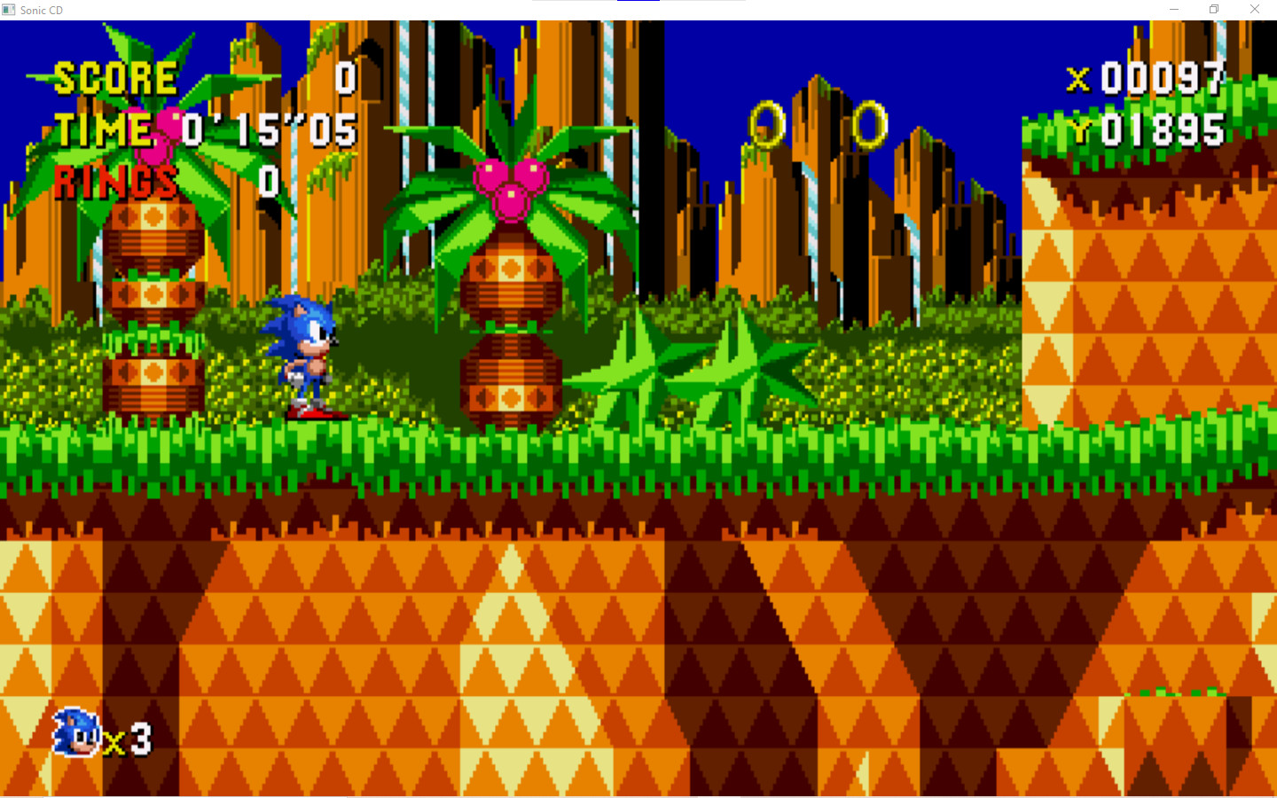 Consistent Special Stage Sonic Palette Mod for Sonic CD (2011) | SCD Mods