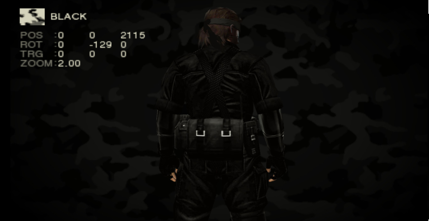 Fully Black Outfit for Snake Mod for Metal Gear Solid: Snake Eater 3D ...