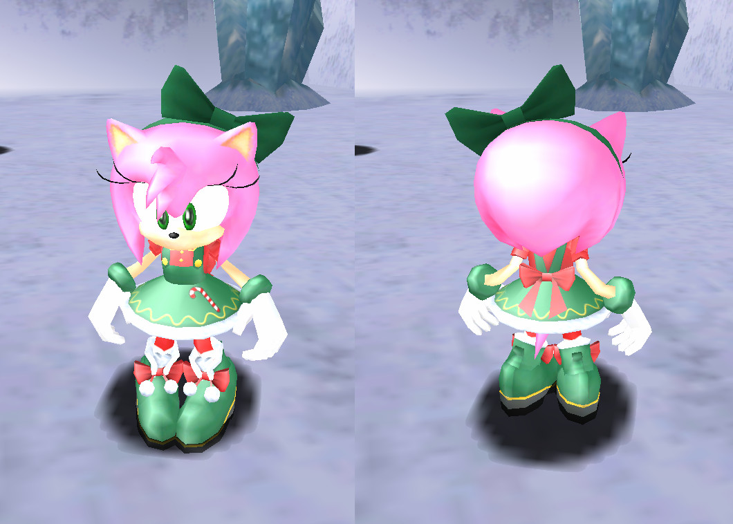 Christmas Amy Rose Mod for Sonic Adventure DX | SADX Mods