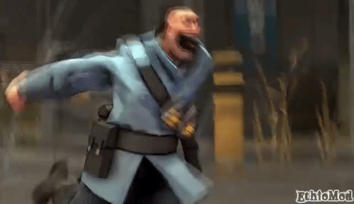 Blu Soldier Running Menu Background Animated [Team Fortress 2] [Mods]