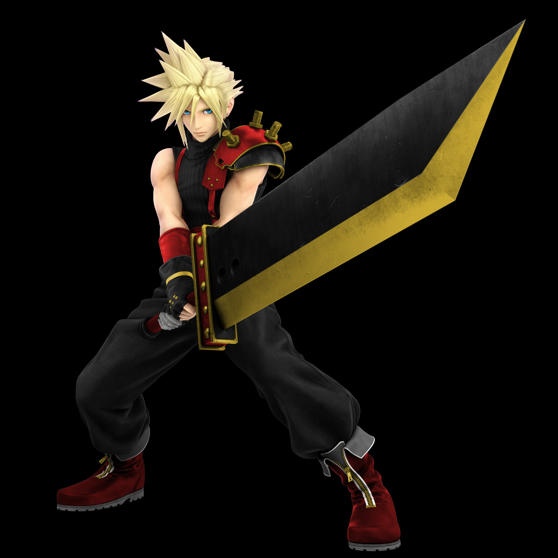 Red Black and Gold Cloud Mod for Super Smash Bros. Ultimate | SSBU Mods