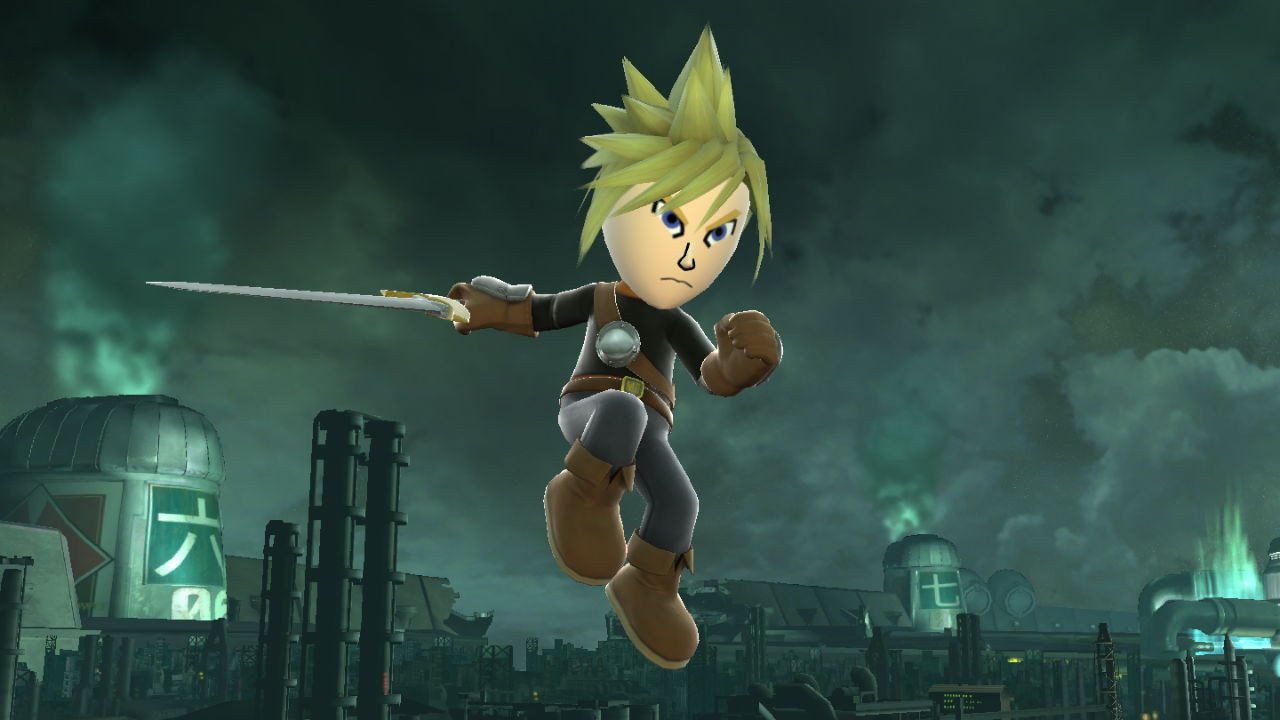 mii-S DLC-hat : Cloud [Super Smash Bros. (Wii U)] [Mods]