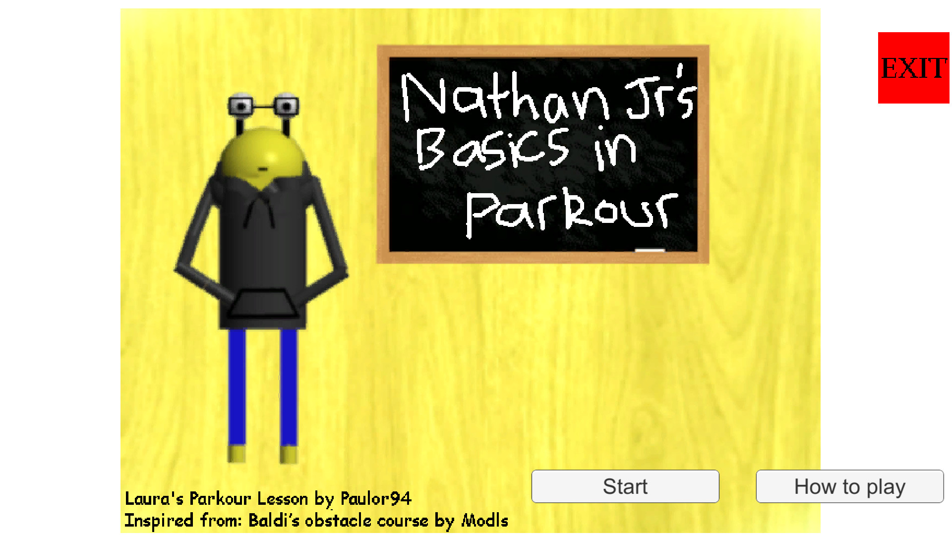 Nathan Jr's Basics in Parkour Mod for Baldi's Basics | Baldi Mods