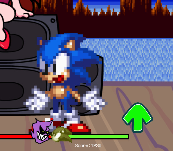 Sonic the Hedgehog (v2) [Friday Night Funkin'] [Mods]