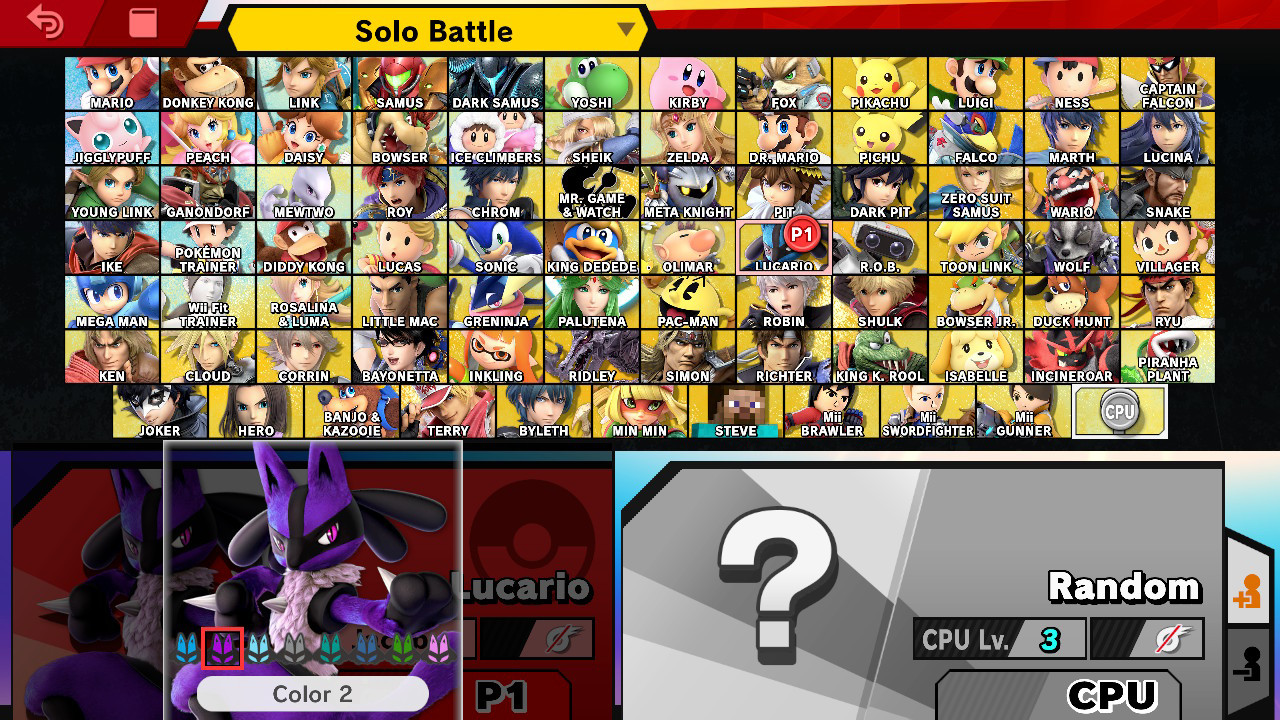 Purple Lucario Mod for Super Smash Bros. Ultimate | SSBU Mods