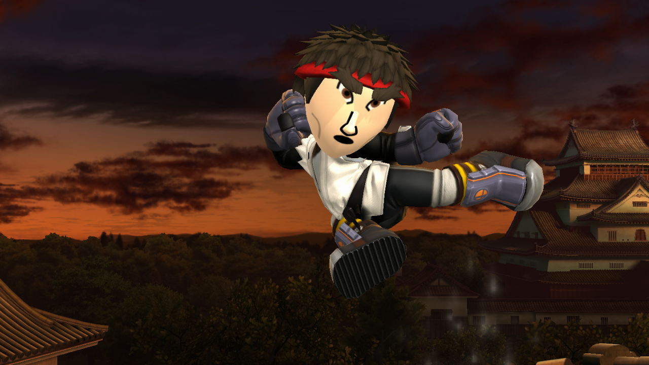 mii-B DLC-hat : Ryu [Super Smash Bros. (Wii U)] [Mods]
