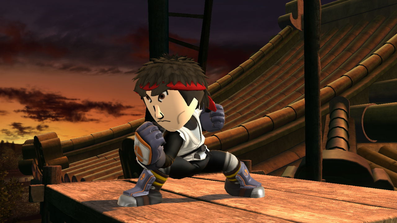 mii-B DLC-hat : Ryu [Super Smash Bros. (Wii U)] [Mods]