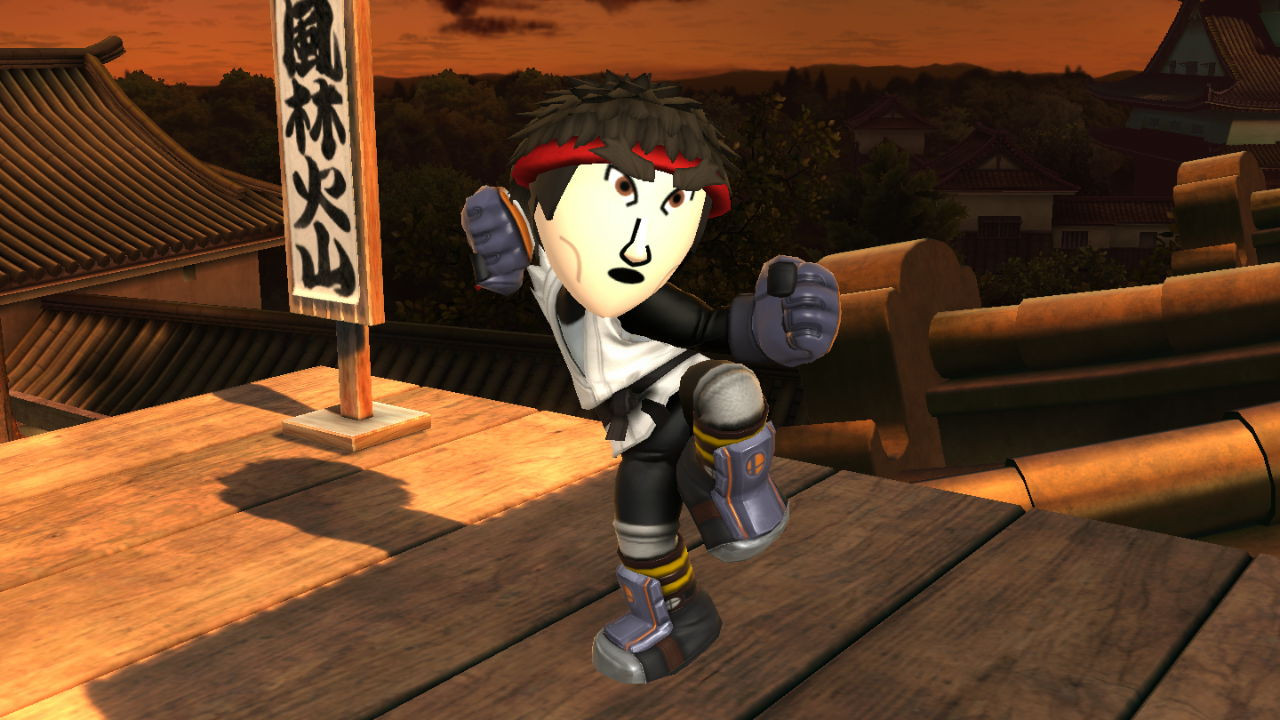 mii-B DLC-hat : Ryu [Super Smash Bros. (Wii U)] [Mods]