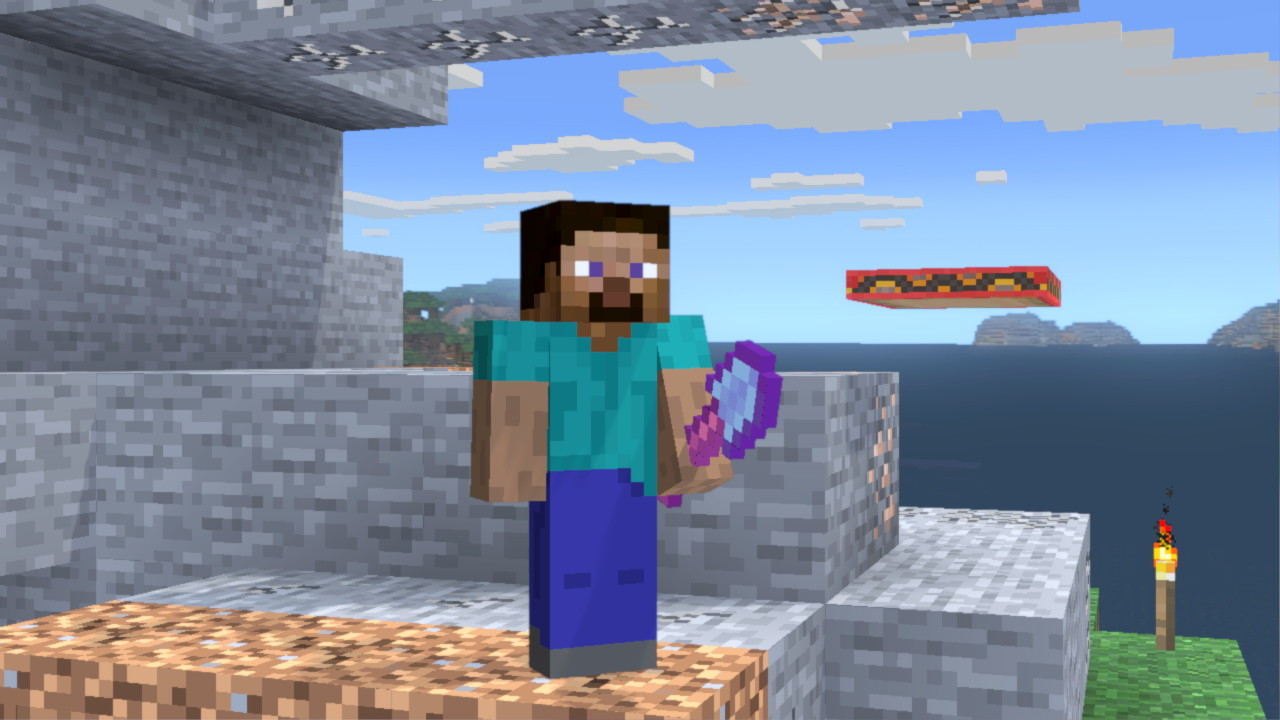 Enchanted tools for Steve Mod for Super Smash Bros. Ultimate | SSBU Mods