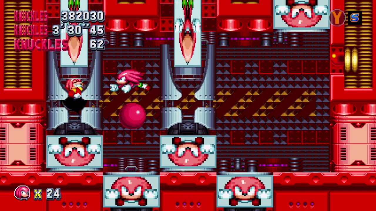 Knuckles Mania & Knuckles Plus Knuckles Mod for Sonic Mania | SM Mods