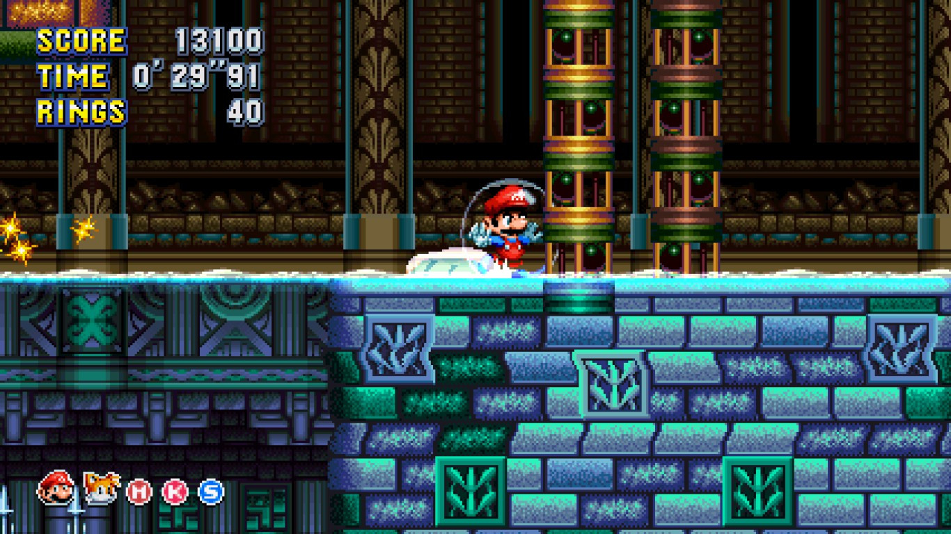 Cape Mario in Sonic Mania Plus Mod for Sonic Mania | SM Mods