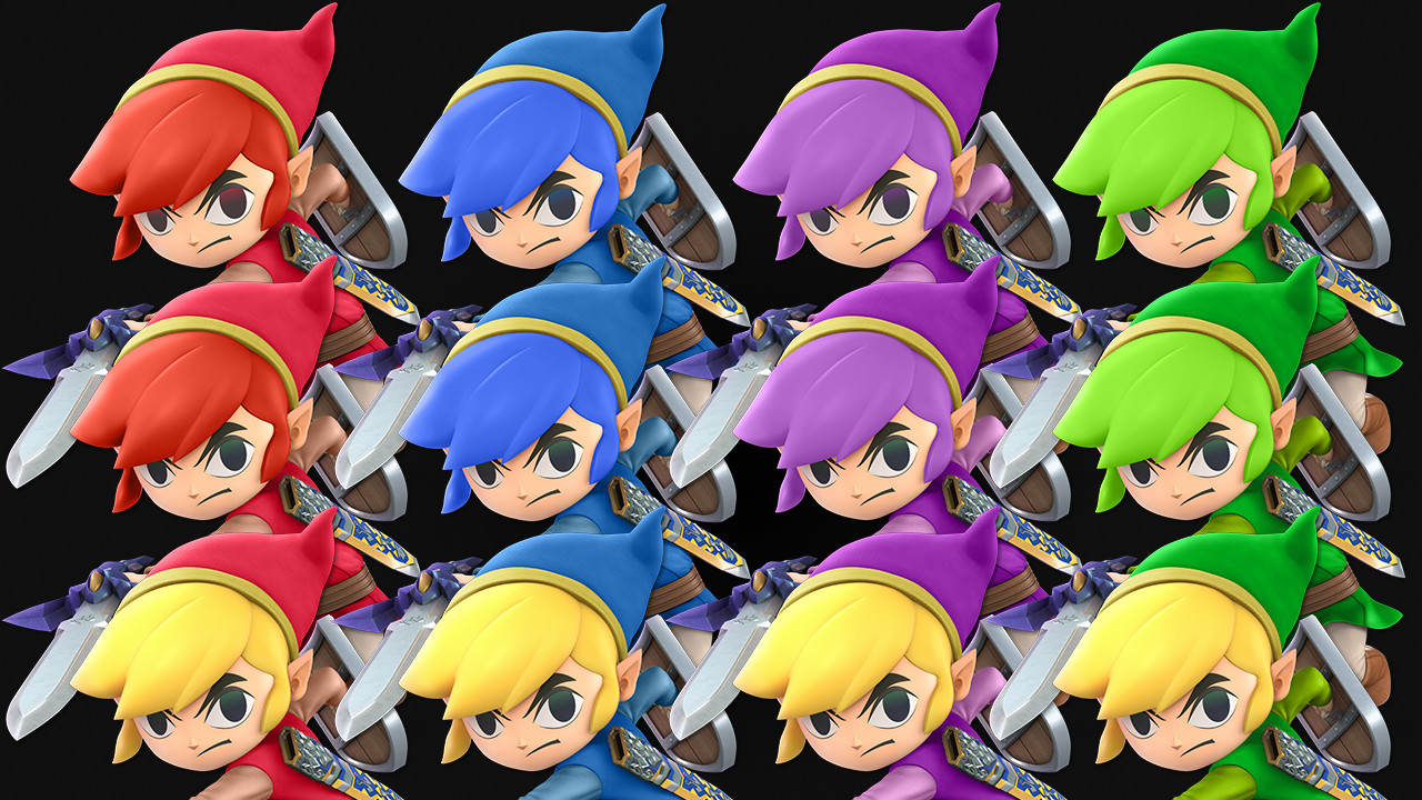Triforce Heroes (+ Purple) 3 Versions! Mod for Super Smash Bros ...