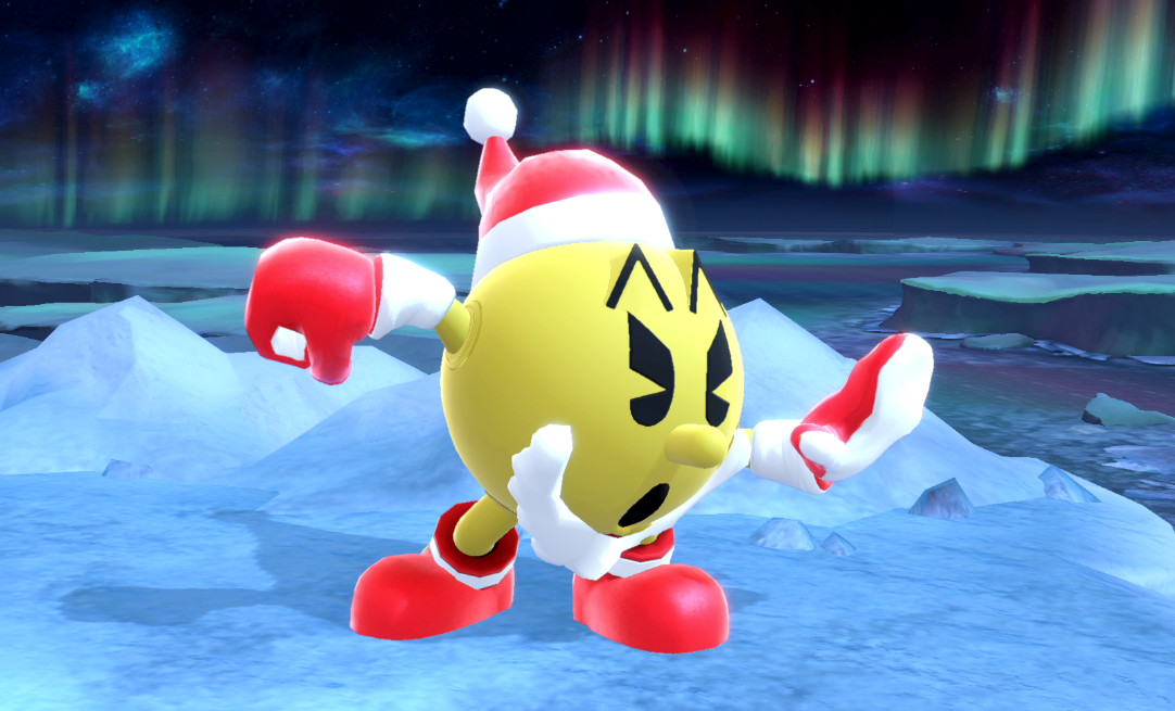 Santa Pac-Man [Super Smash Bros. Ultimate] [Mods]
