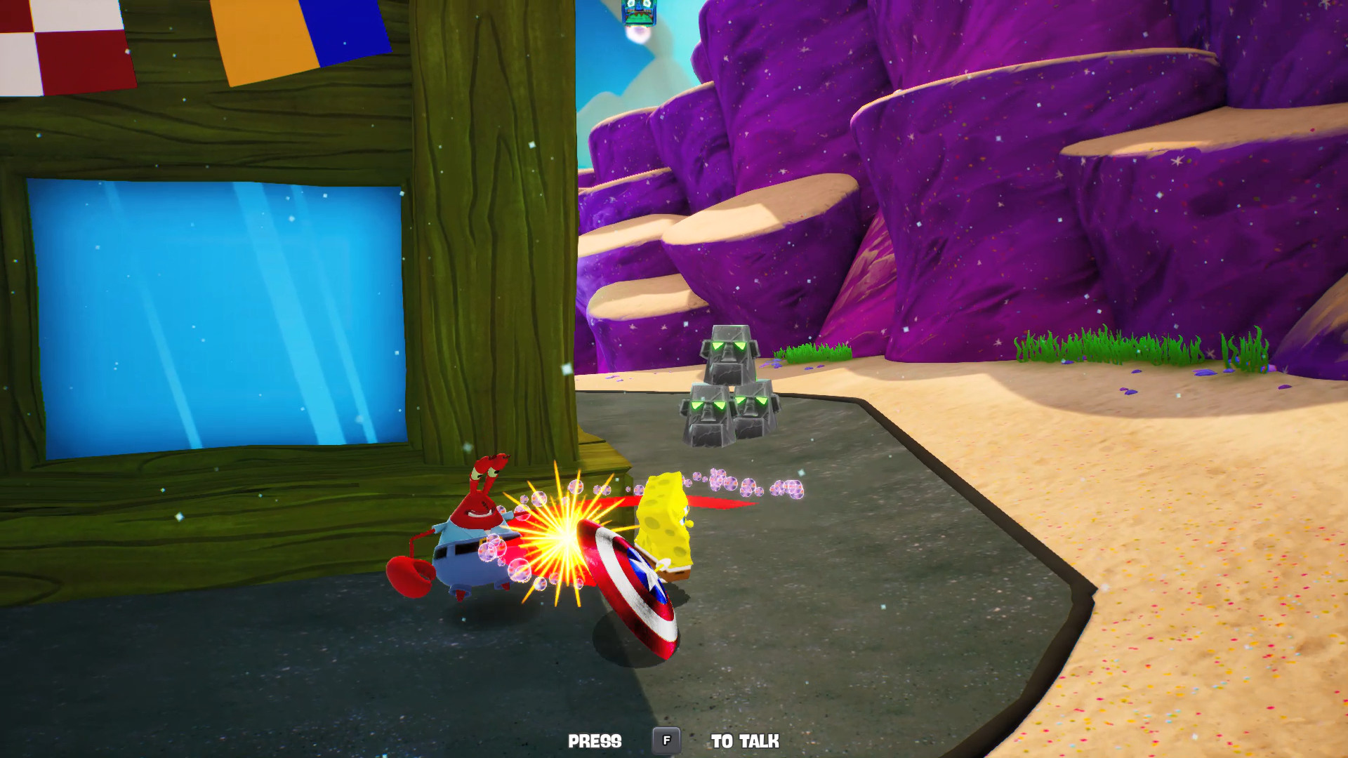 Escudo del Capitán América [SpongeBob: Battle for Bikini Bottom ...