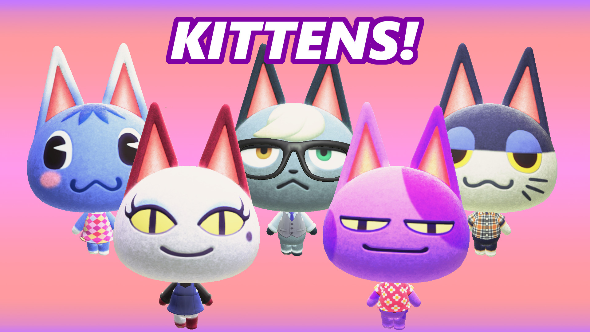 Kittens as Villagers Mod for Animal Crossing: New Horizons | ACNH Mods