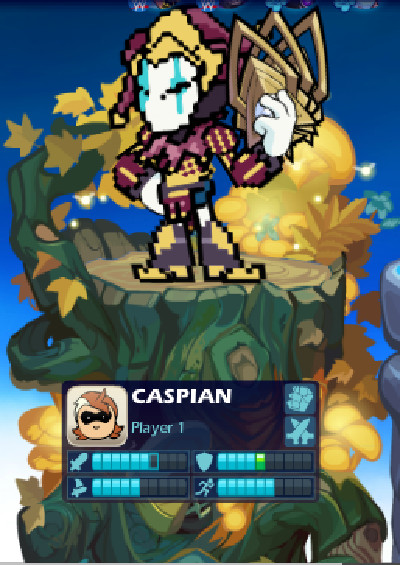 Pixel Art Harlequin Caspian Mod for Brawlhalla | BHalla Mods